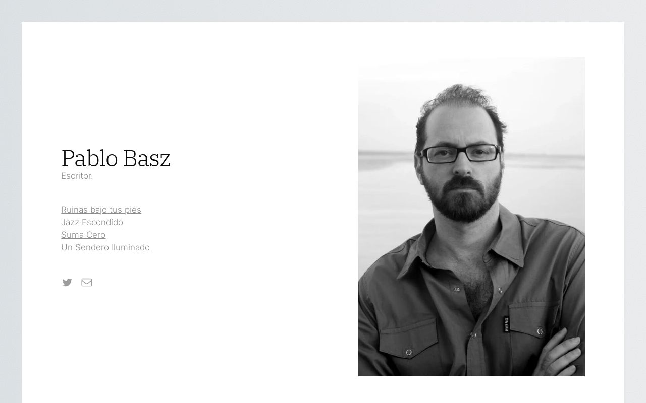 Pablo Basz / Escritor